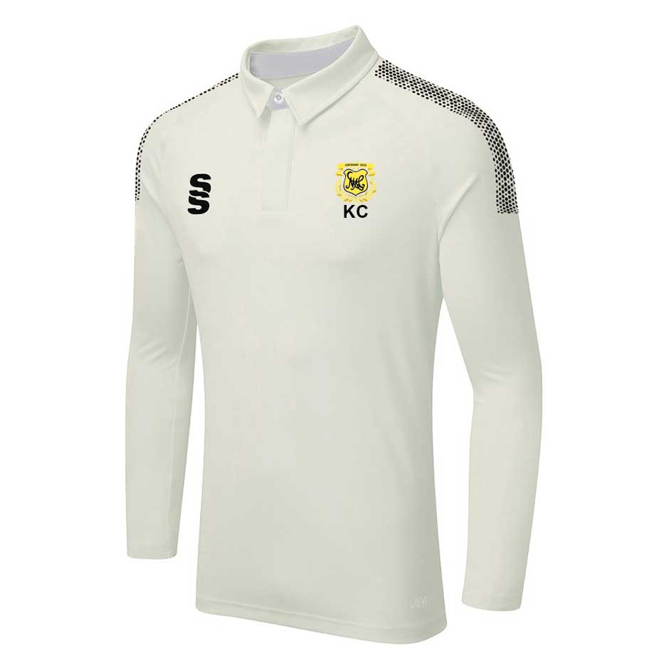 Mayfield CC Dual Long Sleeve Match Shirt Black Trim - Centenary Badge ...