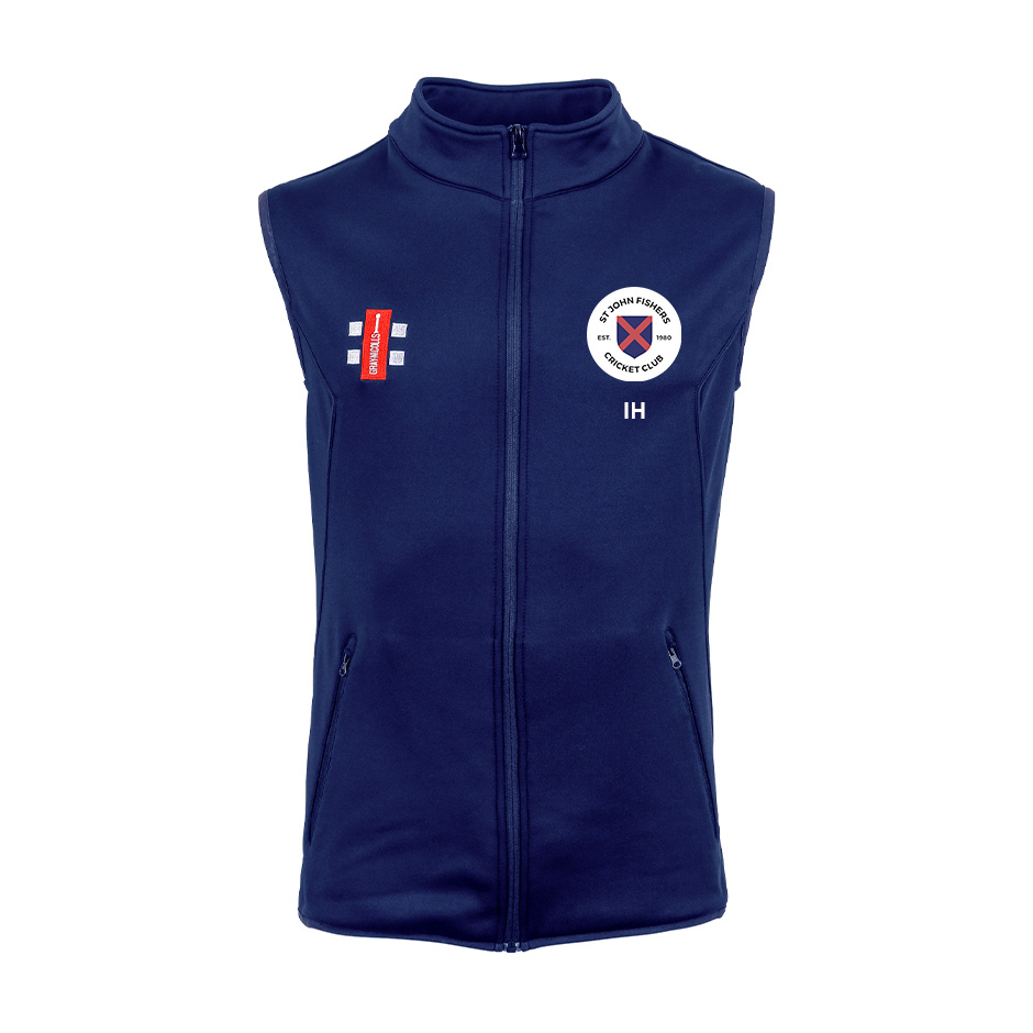 St John Fishers CC Storm Thermo Bodywarmer Navy | MR Cricket Hockey