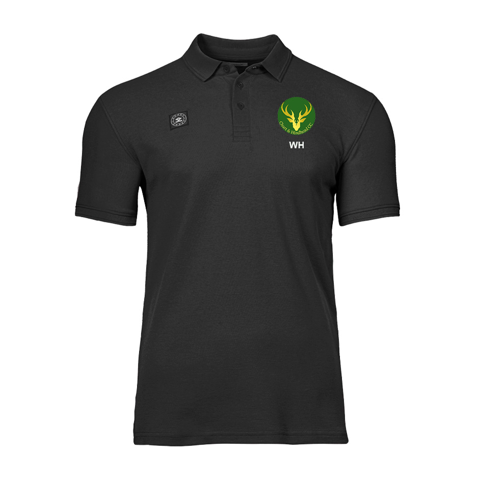 Churt & Hindhead CC Hampton Polo Black | MR Cricket Hockey