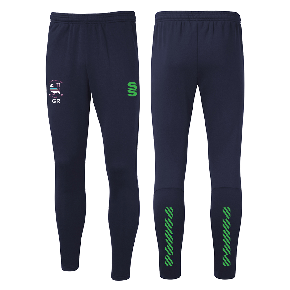 Cokenach Cricket Club Dual Diagonal Slim Training Pant Navy Emerald ...