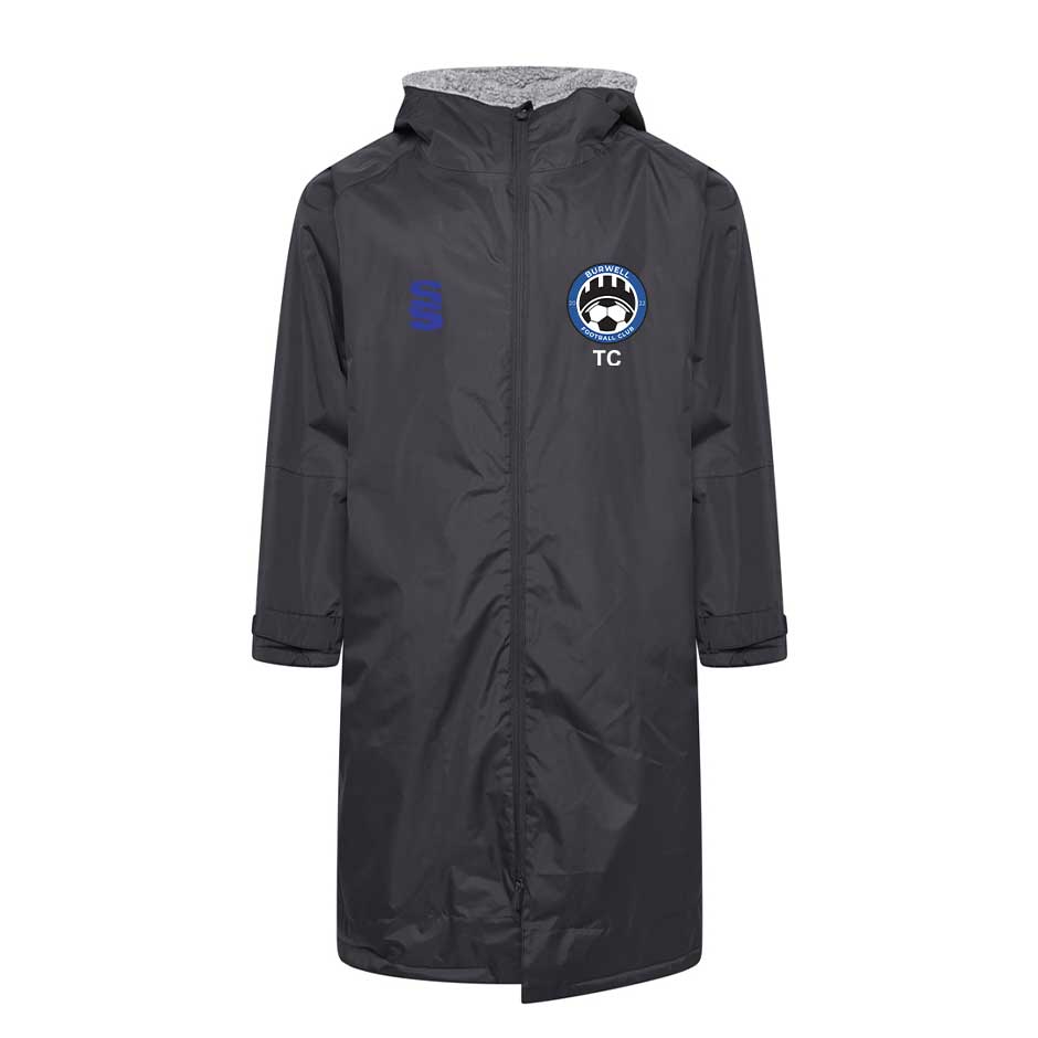 Burwell Football Club Fleece Robe Black/Royal | MR Cricket Hockey