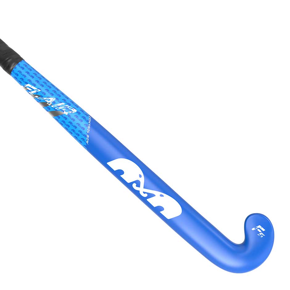 TK Flair Junior Control Bow Hockey Stick Blue | MR Cricket Hockey