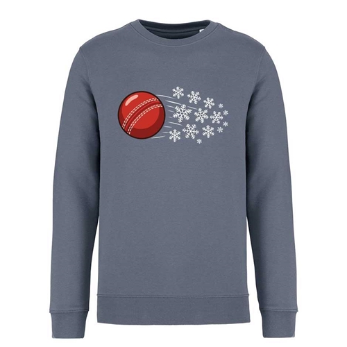 Organic Cricket Ball Snowflake Christmas Jumper | MR Cricket Hockey
