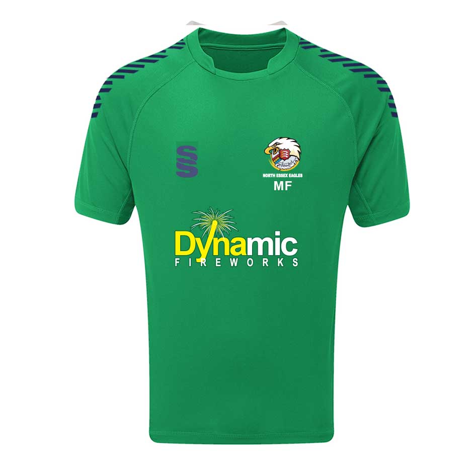 North Essex Dual Collar Training Shirt Emerald Diagonal Navy | MR ...
