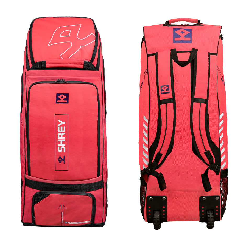 Shrey Legacy Duffle Wheelie 80 Cricket Bag Red | MR Cricket Hockey